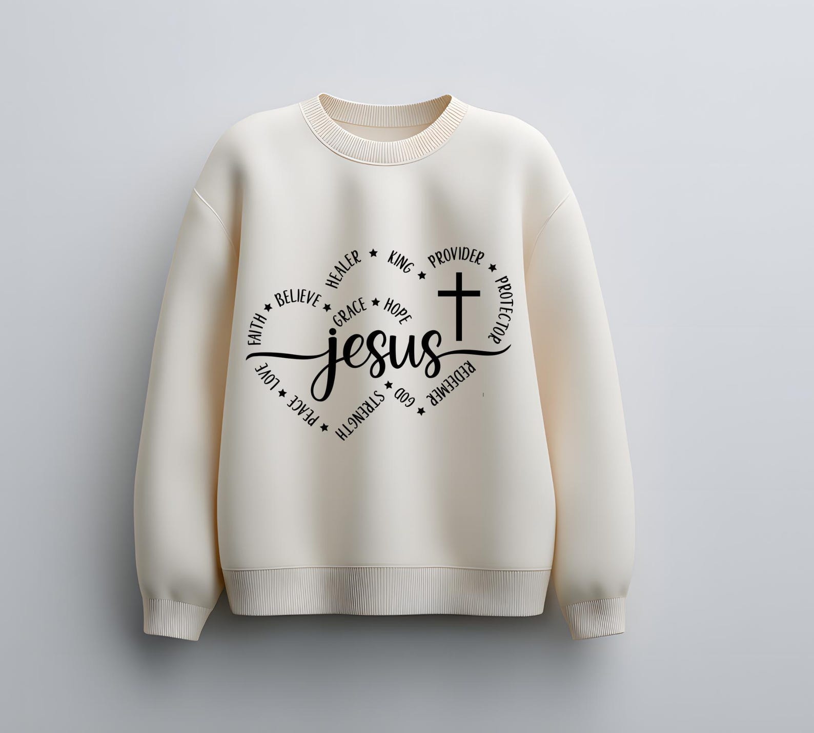 Heart Shaped Jesus Svg, Christian Religious Svg, Religious Cross Svg ...