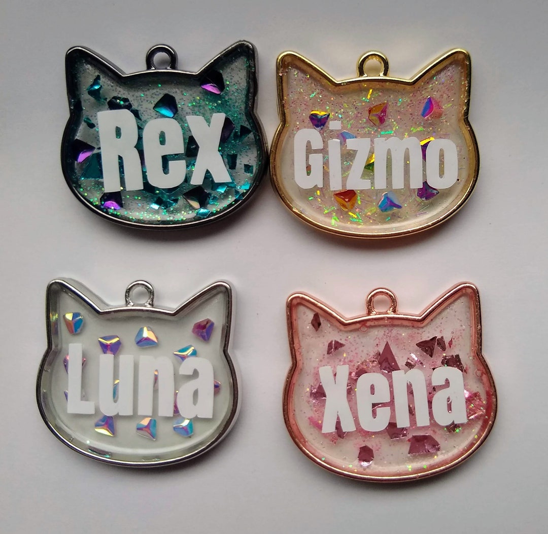 Cat Tag | Personalized Resin Tag | Pet ID Tag | Cat Accessories ...