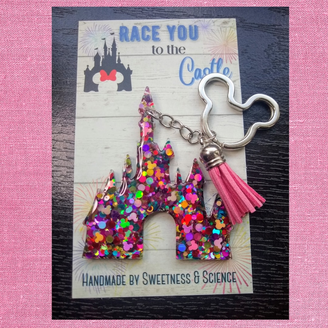 Castle Keychain | Hidden Mickeys | Bag Charm | Resin Keychain | Disney ...