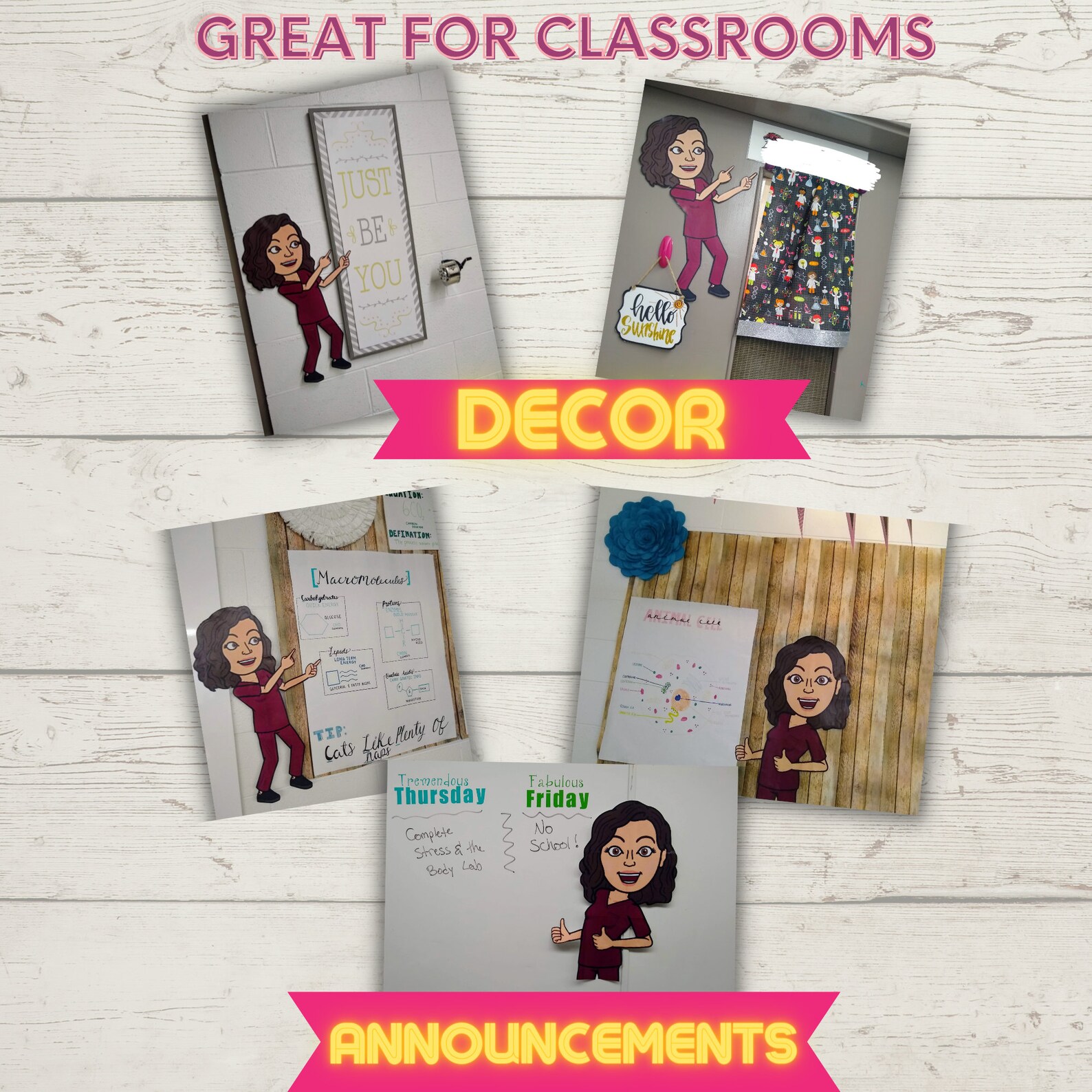 Bitmoji Poster Classroom Decor Birthday Party Big Head - Etsy