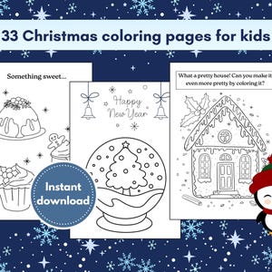 33 Christmas Coloring Pages | Printable Holiday Fun | Easy Activity for ...