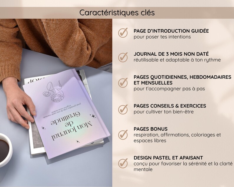 Journal de gratitude, Journal de santé mentale, Gestion de l'anxiété ...