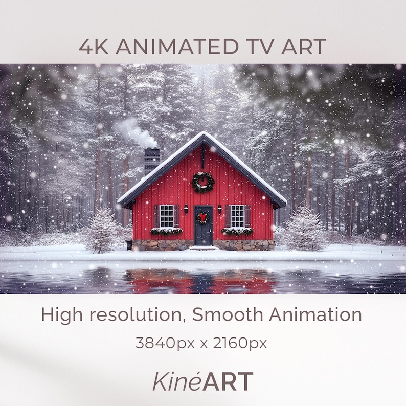 Christmas TV Art – 4K Animated Loop | Art for Samsung Frame & Smart Tvs ...