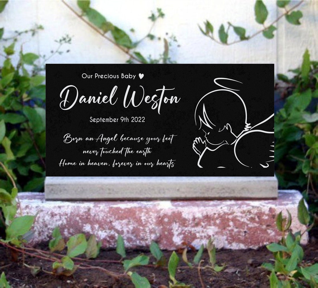 Baby Memorial Grave Marker Granite Headstone Infant Loss - Etsy