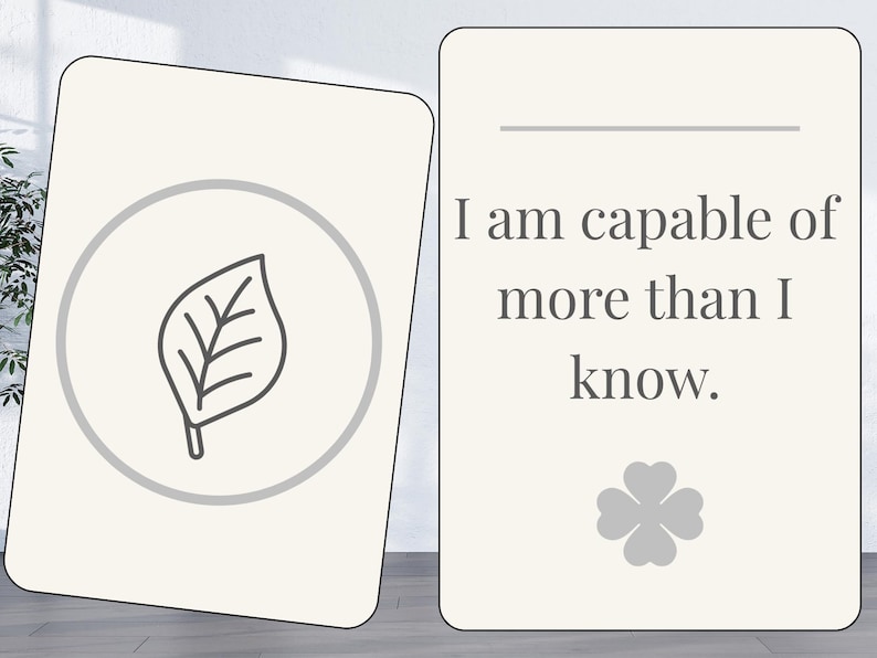 50 Affirmation Cards Deck – Digital Download, Self-love & Wellness ...