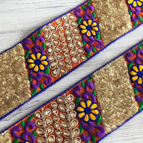 Net Fabric Saree Border Indian Lace Trim by the Yard Sari - Etsy