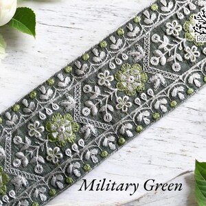 Sari Fabric Indian Trim, Embroidered Trim, Saree Border Fabric Trim for ...