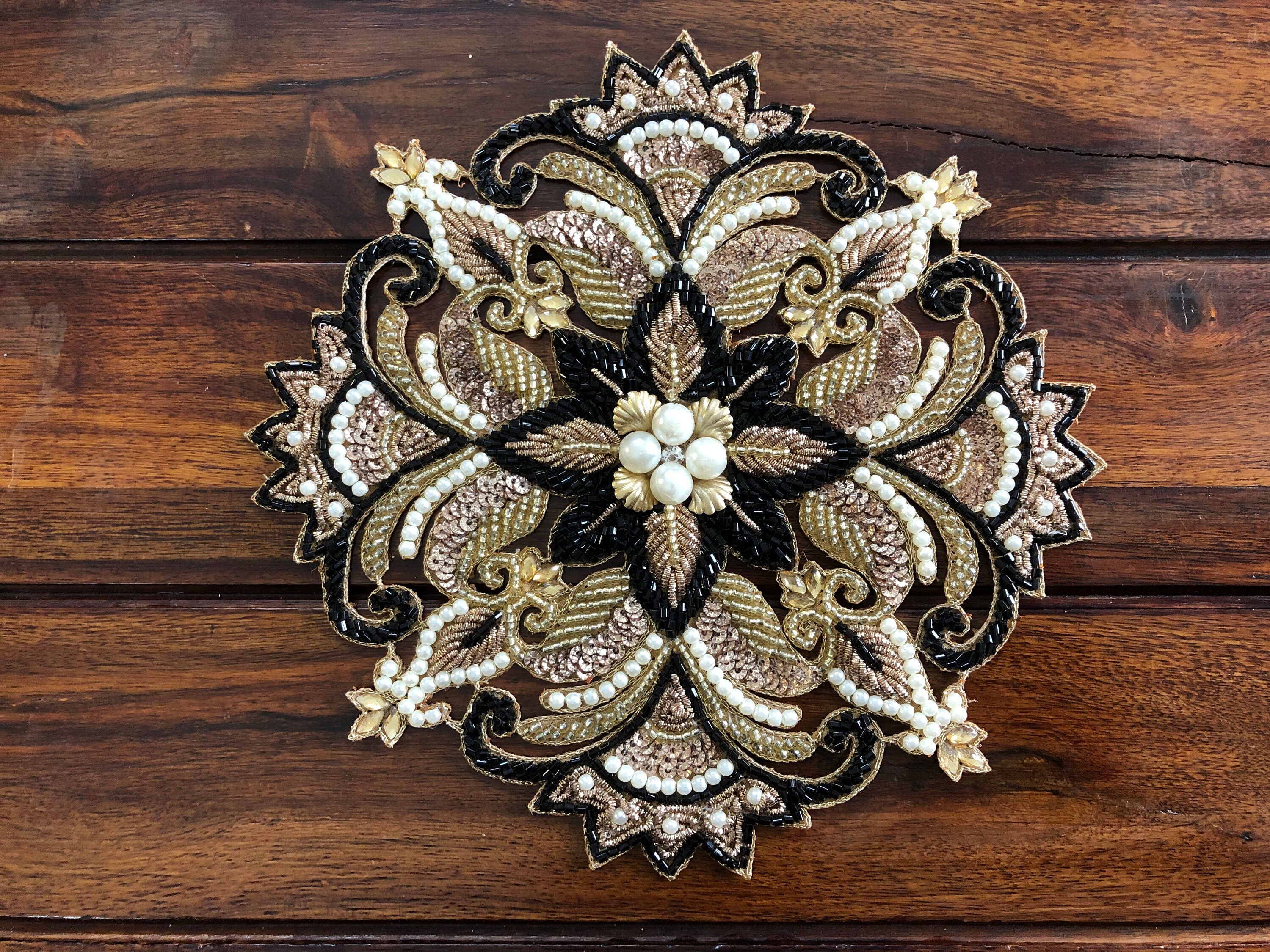 Hand Embroidered Patches Flower Bouquet Applique Custom - Etsy