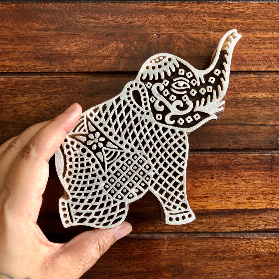 Indian Block Print Wooden Stamps, Hand Carved Wooden Blocks, DIY Fabric ...