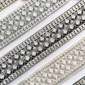 Net Fabric Saree Border Indian Lace Trim by the Yard, Sari Fabric Trim ...