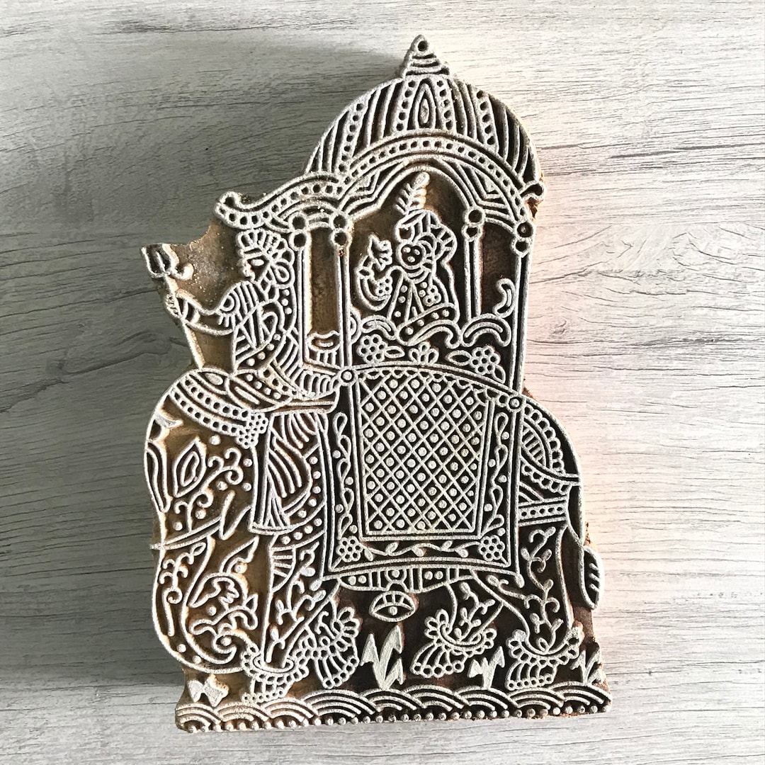 Indian Block Print Wooden Stamps Hand Carved Wooden Blocks - Etsy
