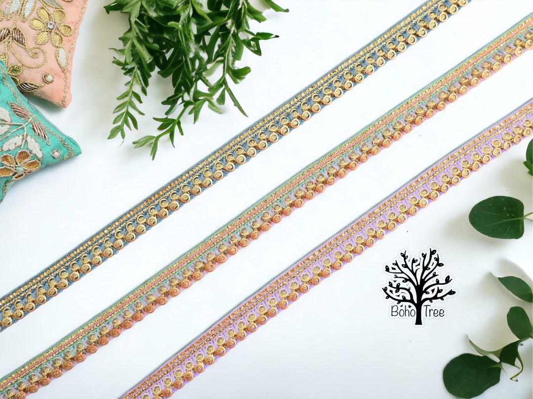 Indian Trim Narrow Braided Fabric Trim-indian Lace-yoga Wrist Wrap Trim ...