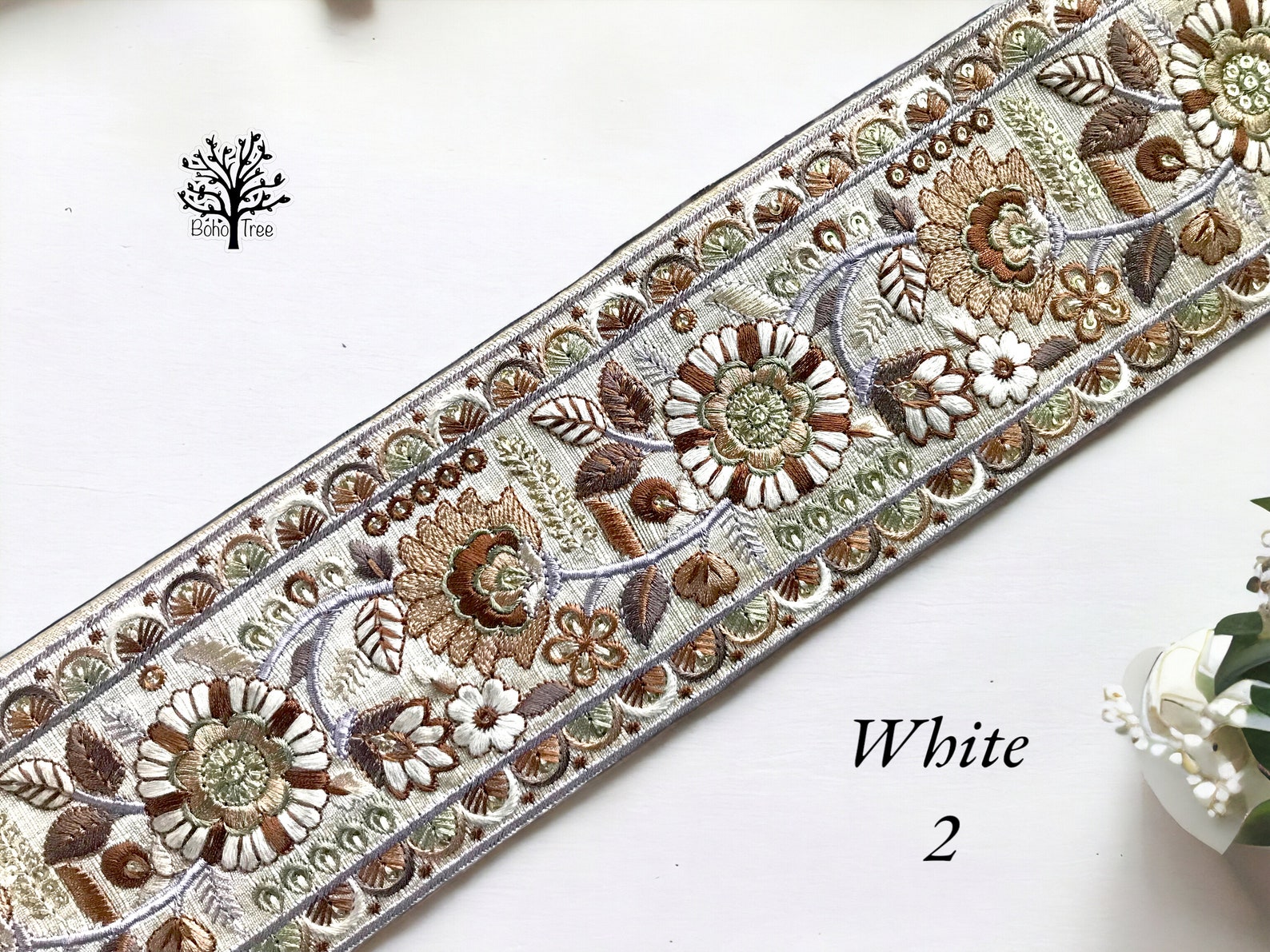 Sari Fabric Trim-multi Colour Embroidered Sari Border-silk Sari Fabric ...