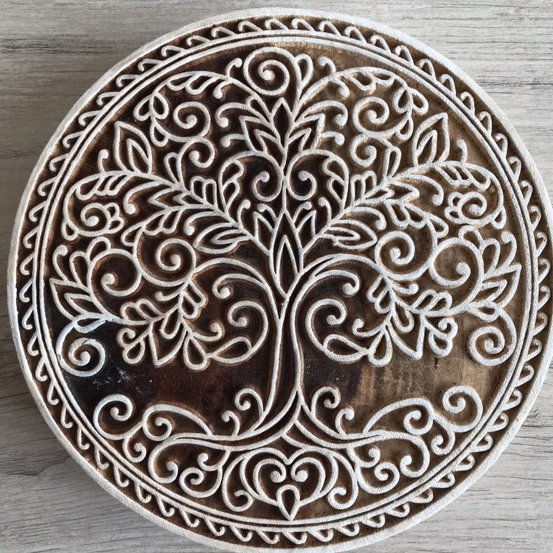 Indian Block Print Wooden Stamps, Hand Carved Wooden Blocks, DIY Fabric ...