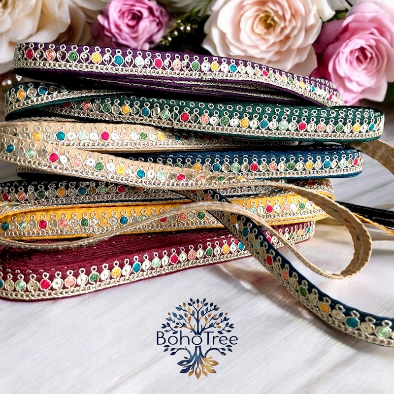 Dupatta Border Rainbow - Etsy UK