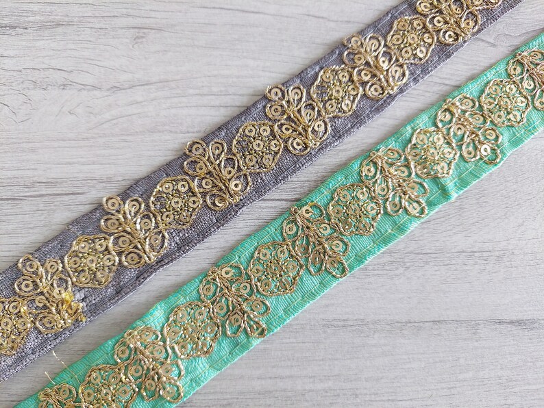 Indian Laces Sari Borders India Trims Boho Silk Saree | Etsy