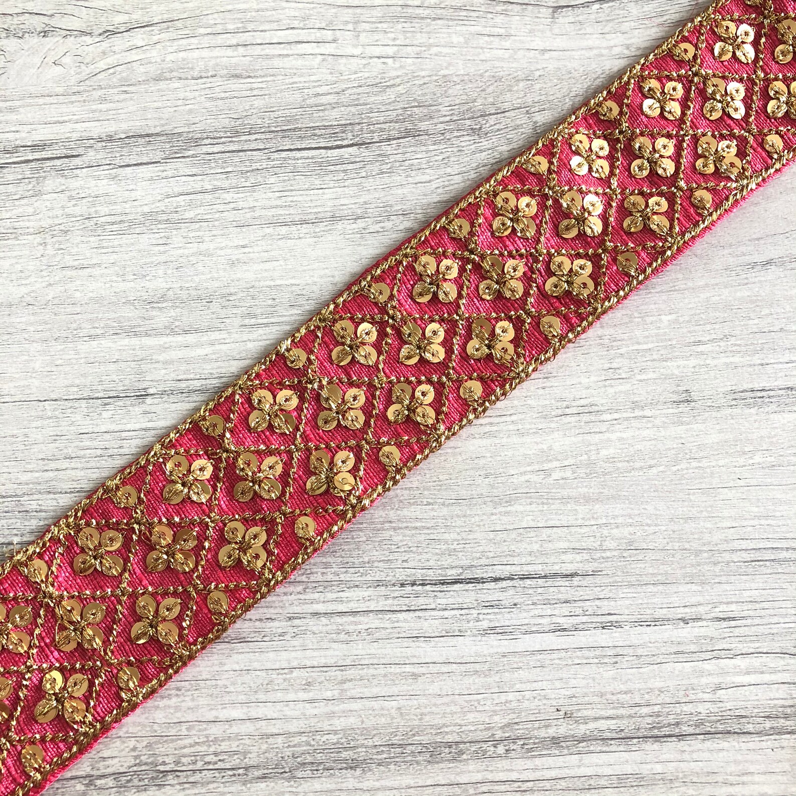 Saree Border Fabric Indian Trim, Sari Silk Fabric Trim-embroidered Trim ...