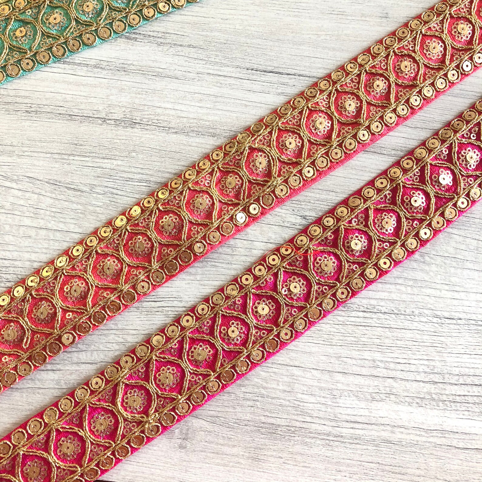 Sari fabric Indian trim Sari Silk Fabric Trim-Embroidered | Etsy