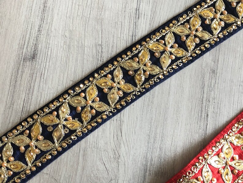 Saree Border fabric Indian trim Sari Silk Fabric | Etsy