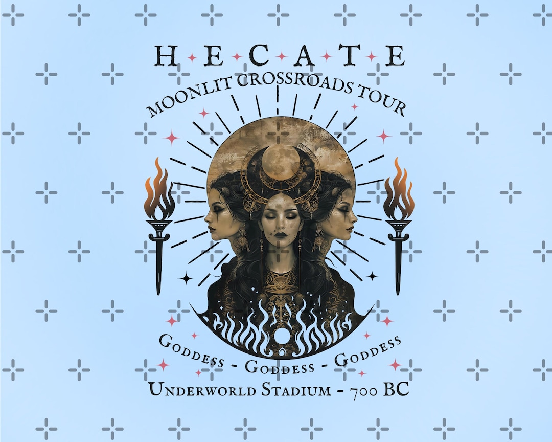 Hecate Triple Goddess PNG, Greek Mythology Png, Moonlit Crossroads Tour ...