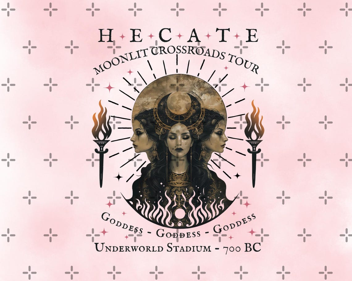 Hecate Triple Goddess PNG, Greek Mythology Png, Moonlit Crossroads Tour ...