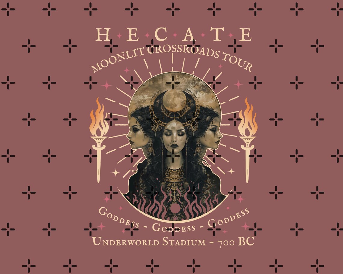 Hecate Triple Goddess PNG, Greek Mythology Png, Moonlit Crossroads Tour ...