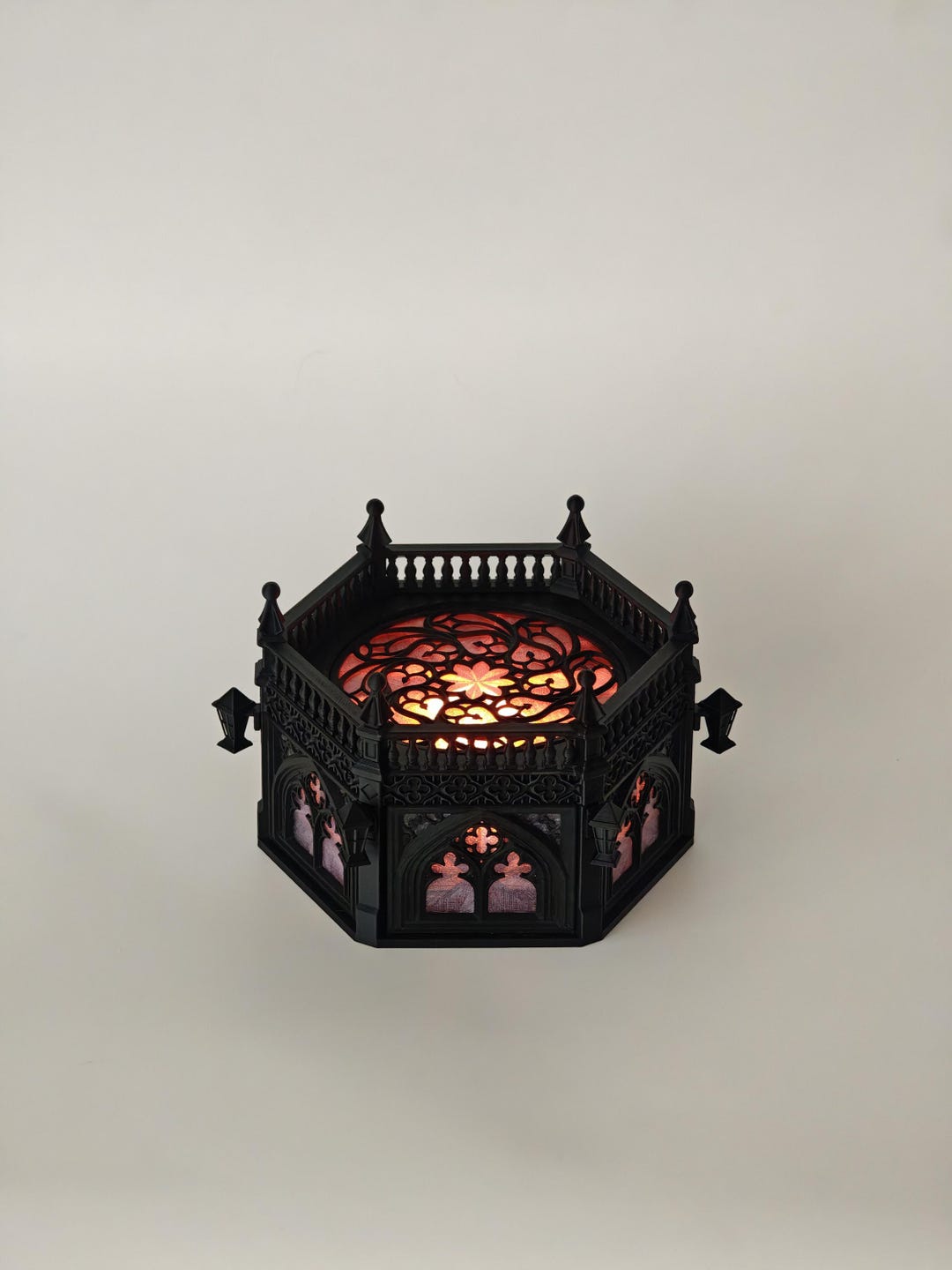 Gothic Lamp 16-color LED Cathedral Night Light - Dark Academia Room ...