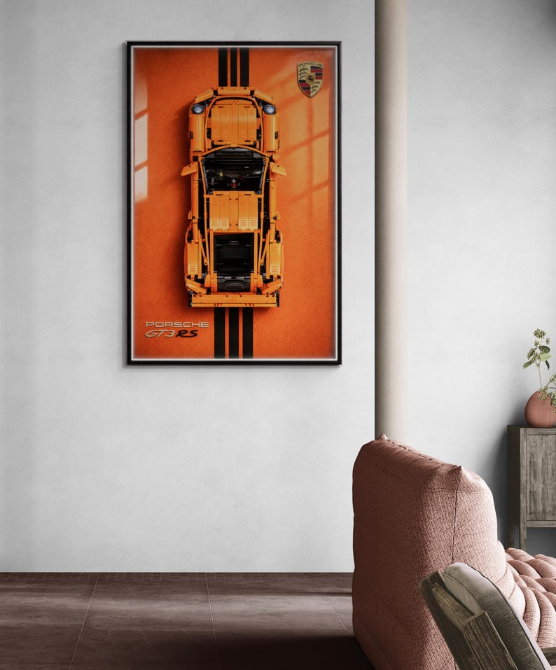 LED Wall Display Frame for LEGO® Technic Porsche 911 GT3 RS ...