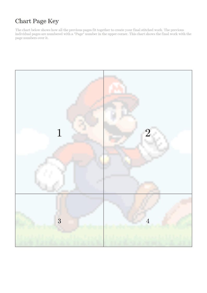 Super Mario Cross Stitch Pattern • Retro Pixel Art (PDF Download) - Etsy