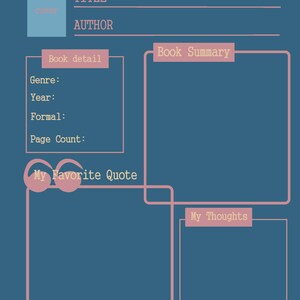 All in One Blue and Pink Diary Planner PDF Digital Goodnote Page - Etsy