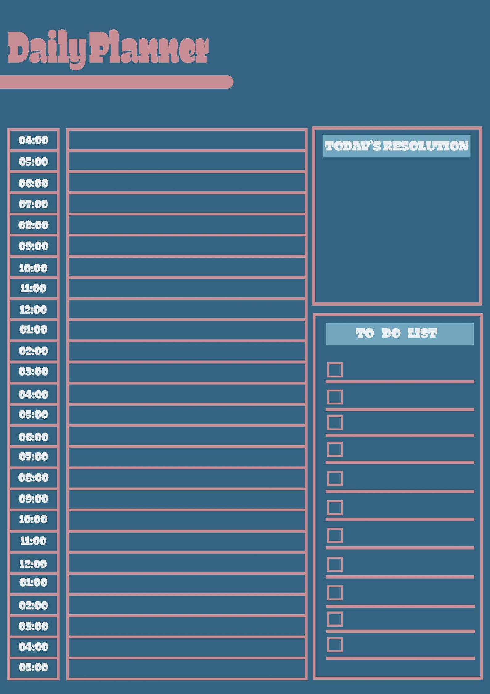 All in One Blue and Pink Diary Planner PDF Digital Goodnote Page - Etsy