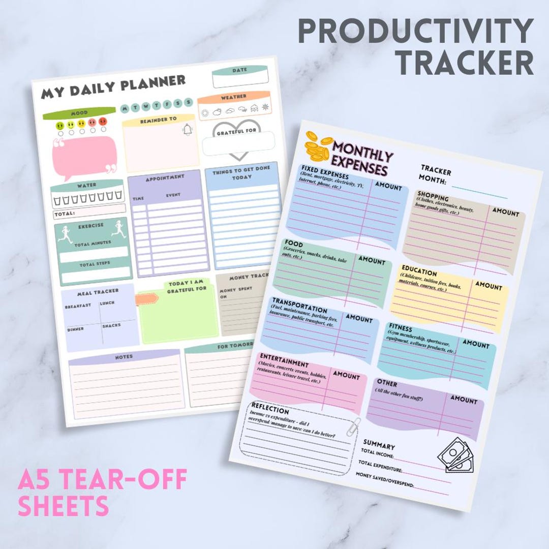 Planner for Neurodivergent Adults | Productivity Tracker | To-do List ...