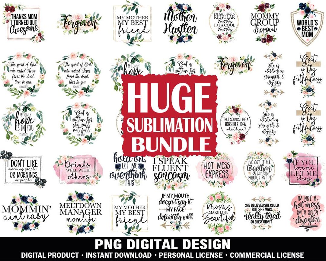Huge Sublimation Bundle - Huge PNG Sublimation - Etsy