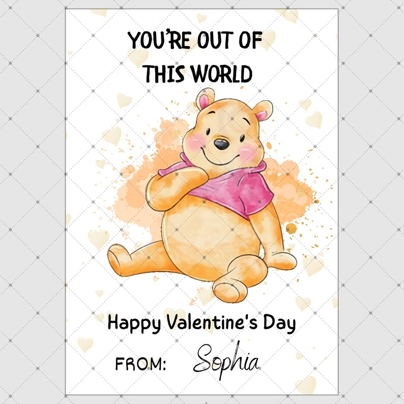 Editable Winnie the Pooh Valentine Cards | Printable Pooh & Friends ...