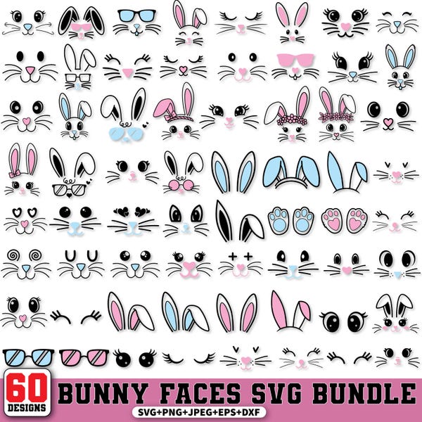 Spring Clip Art Face - Etsy UK
