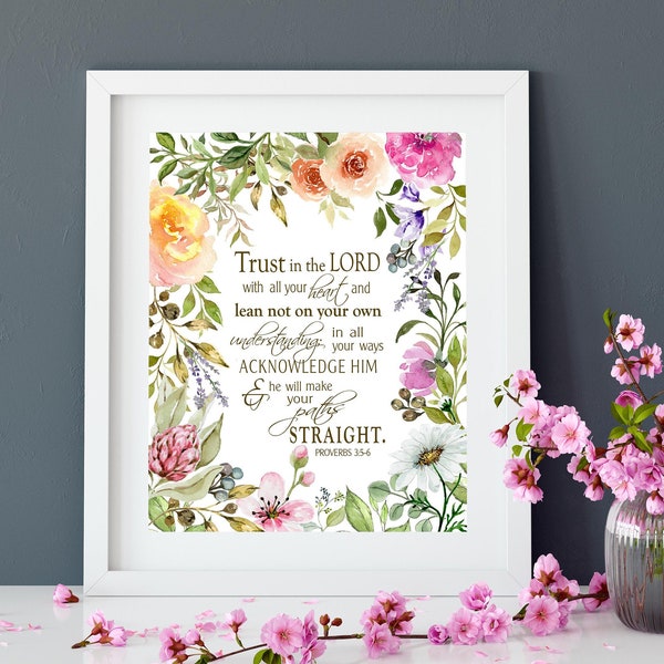 Proverbs 3 5 6 - Etsy