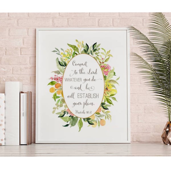 Proverbs 16 3 - Etsy