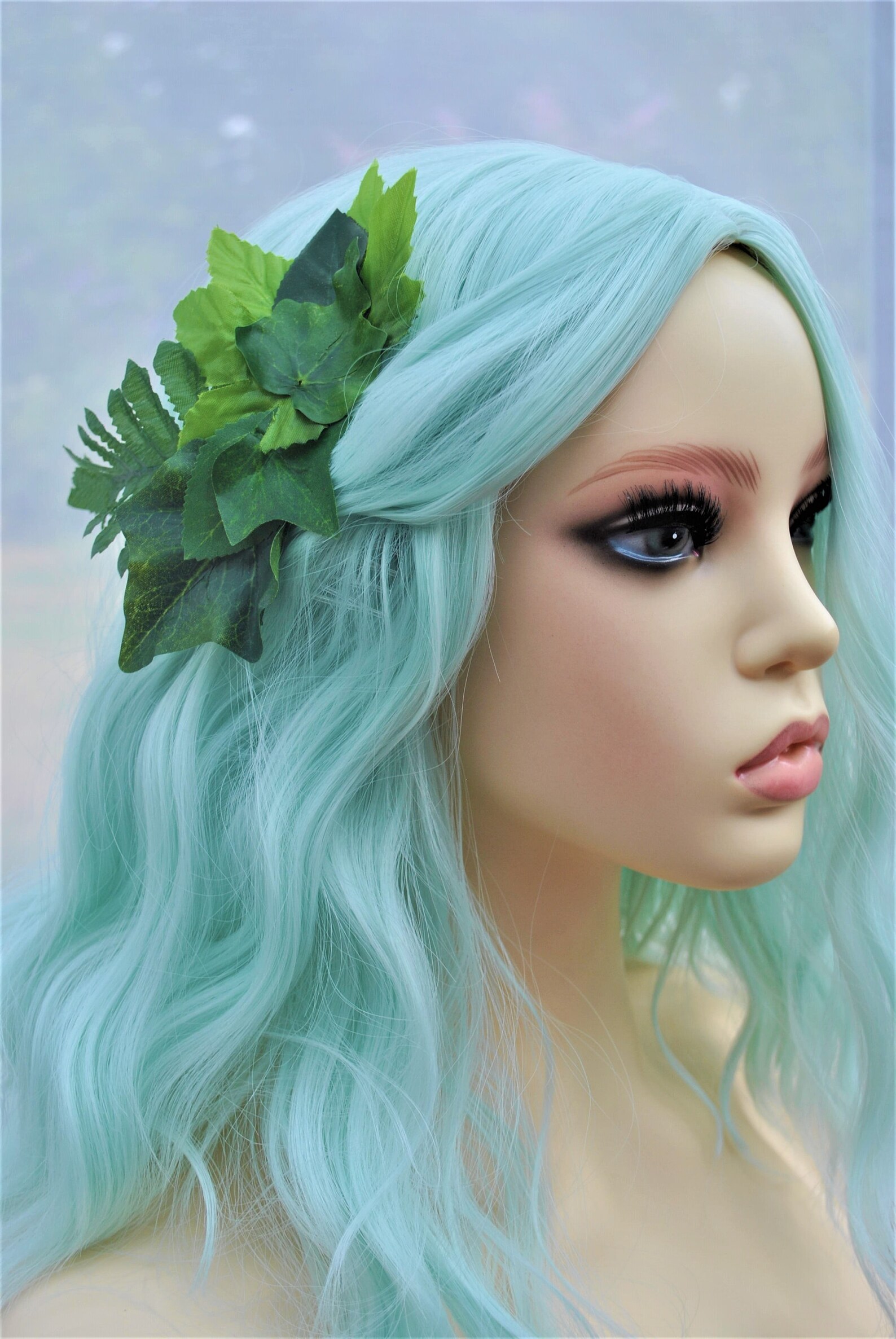 Green Woodland Ivy Leaves Hair Comb Fairy Poison Ivy Mother - Etsy