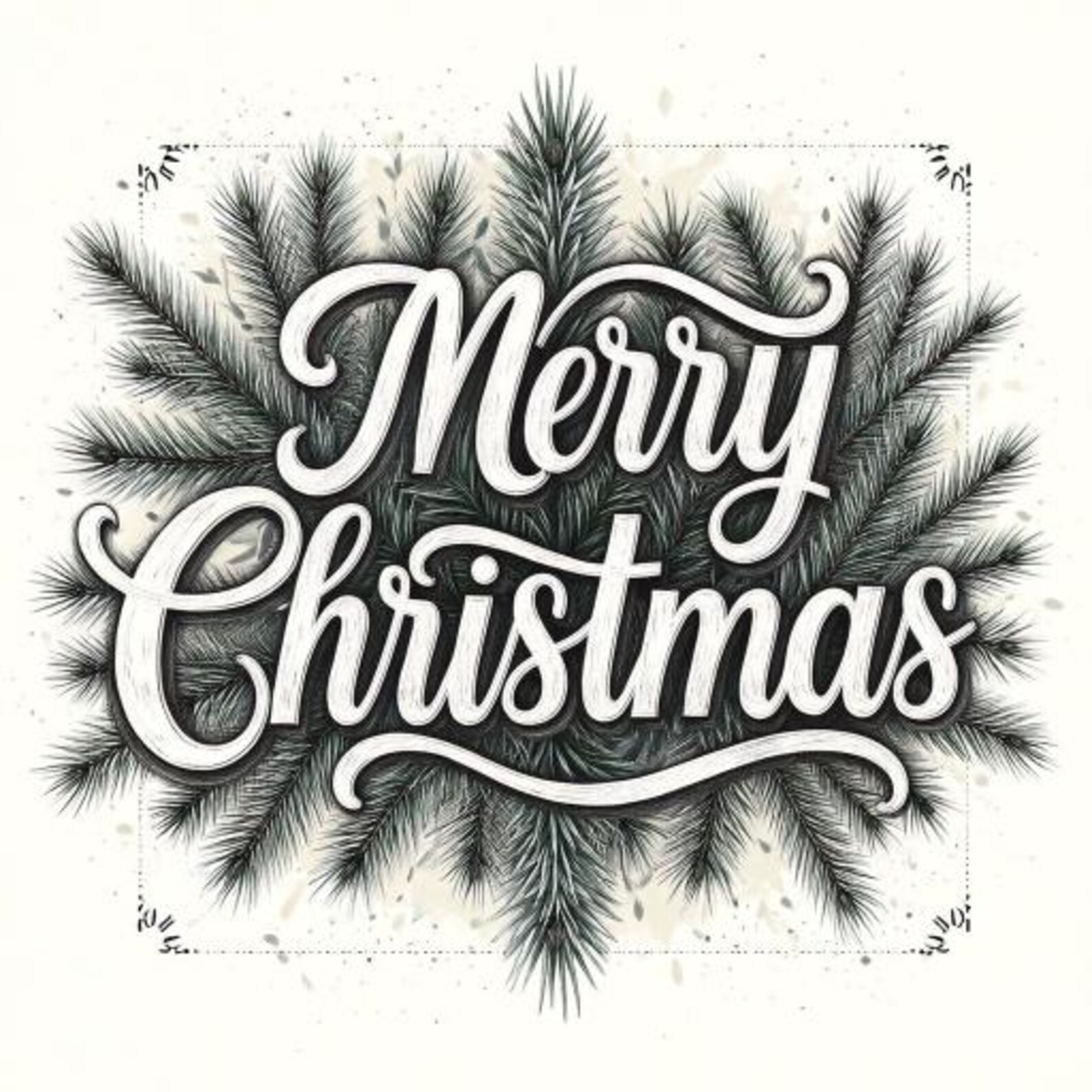 Merry Christmas White Clipart Set: 21 Festive Holiday Designs - Etsy