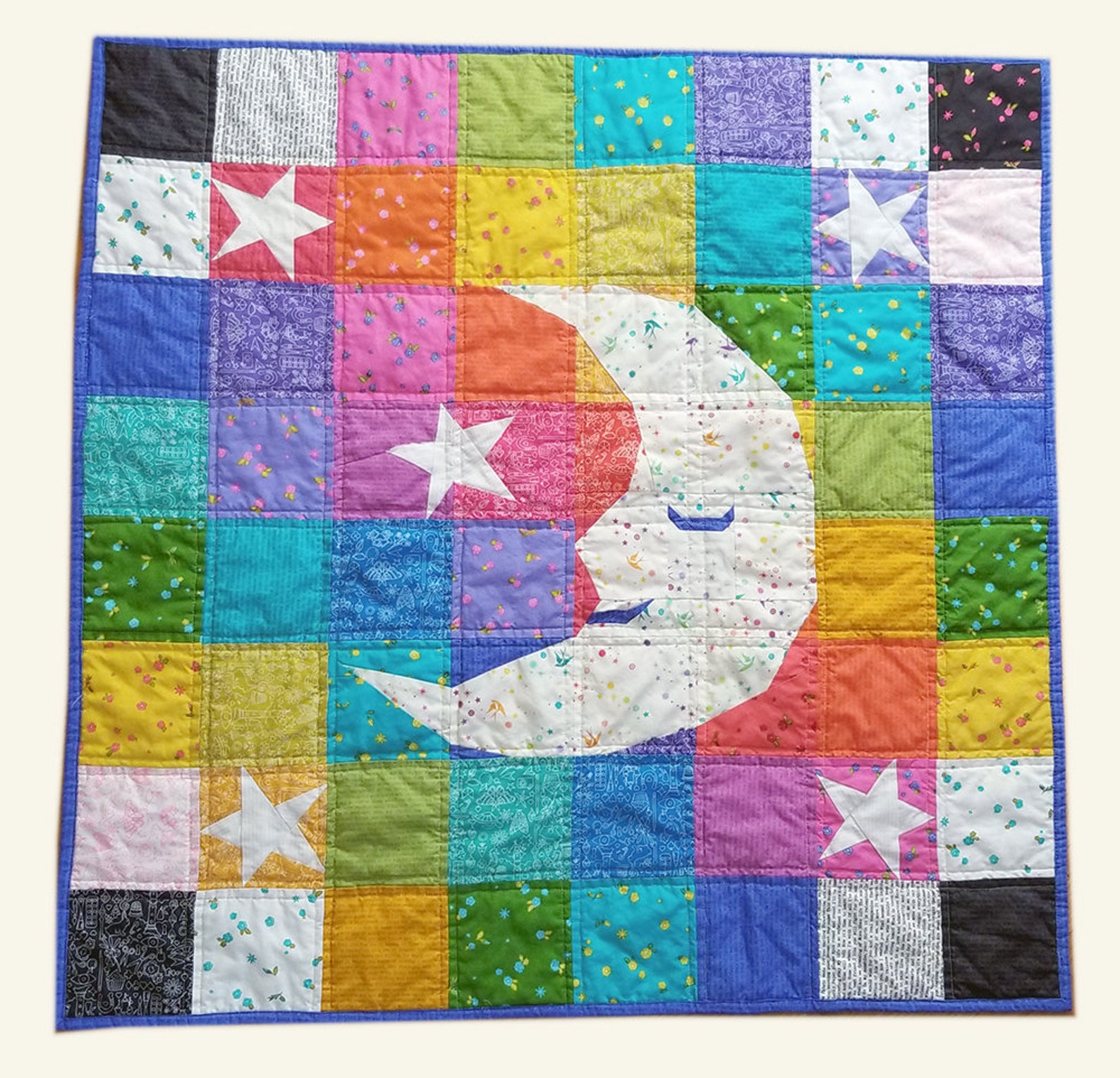 Baby Quilt Sewing Pattern Patchwork Moon Twinkle Twinkle - Etsy