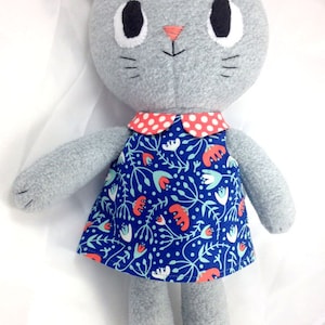 Kitty Kitten Cat Rag Doll Sewing Pattern, Soft Toy Plushie Pattern, PDF ...