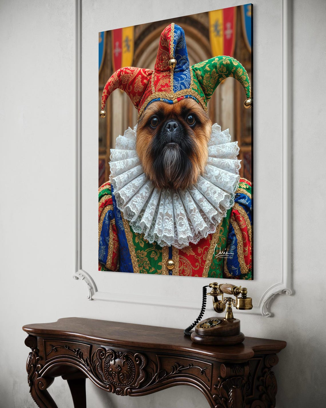 Portrait of YOUR Dog, Jester to the King of France, 100% Personalized ...