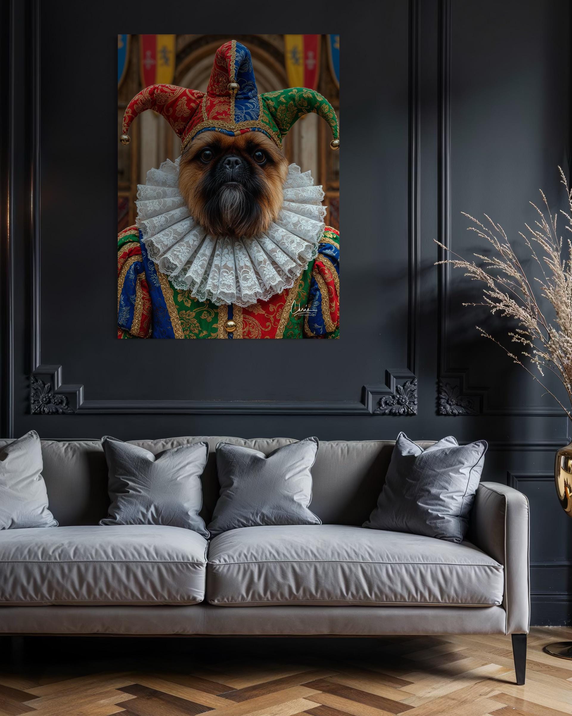 Portrait of YOUR Dog, Jester to the King of France, 100% Personalized ...