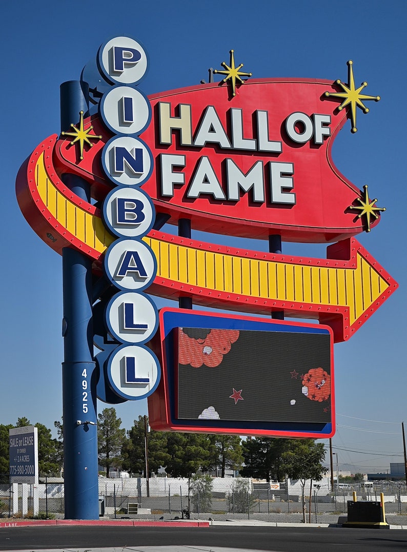 Pinball Hall of Fame Neon Sign Photography - Las Vegas - Etsy
