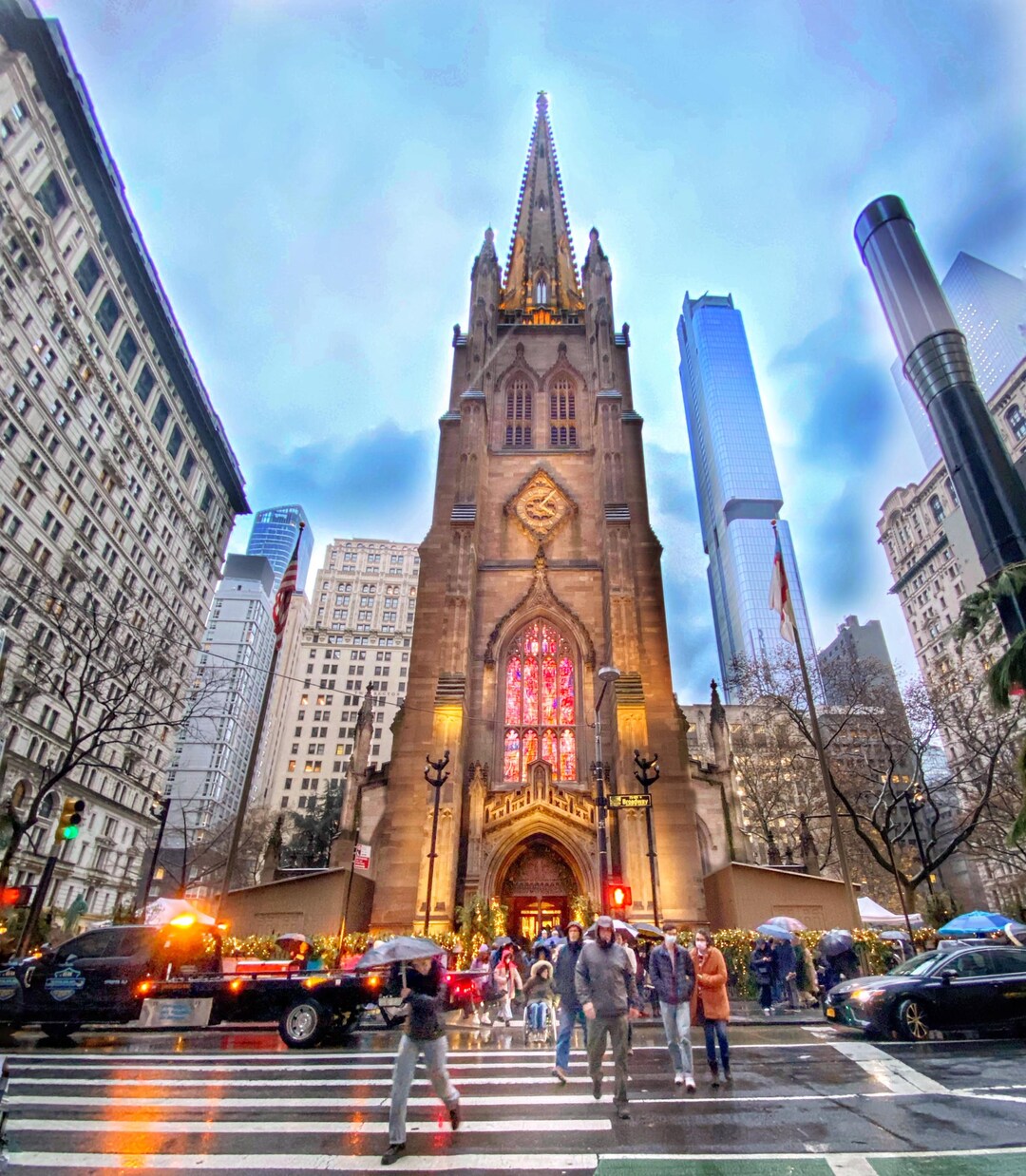 Trinity Church / NYC in the Rain / Famous Church / New York City ...