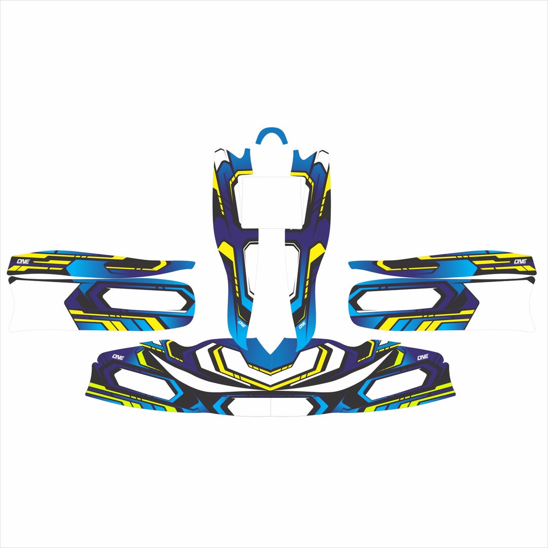 Beta- Kart Graphic- Go Kart Sticker Wrap- OTK- KG- Rotax- One Custom ...