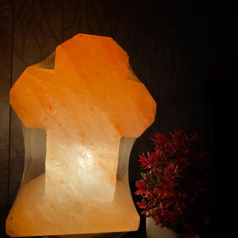 Himalayan Salt Cross Salt Lamp - Etsy