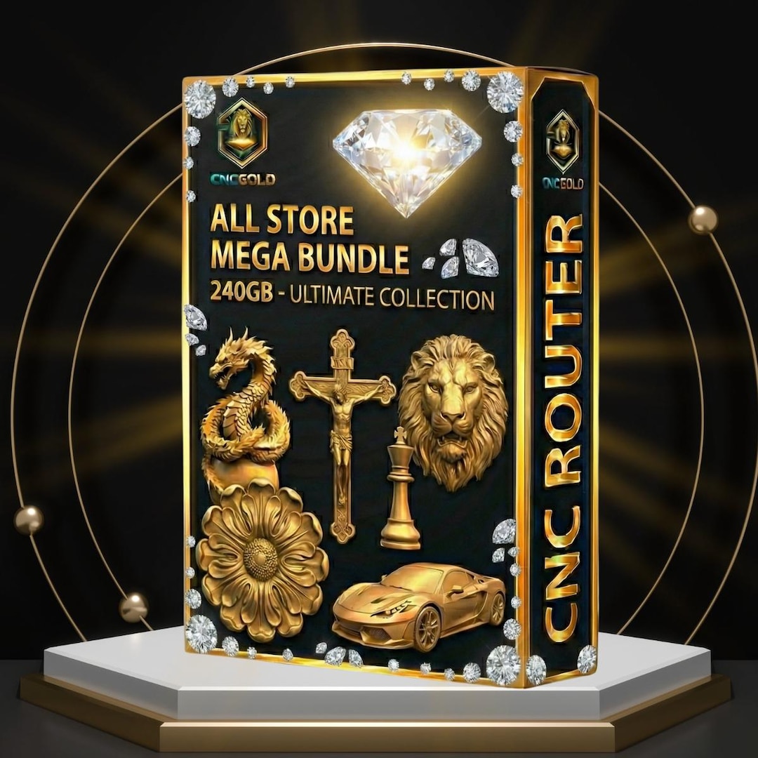ALL STORE 240 Gb Stl Mega Bundle – CNC Router, Laser and 3D Printer ...