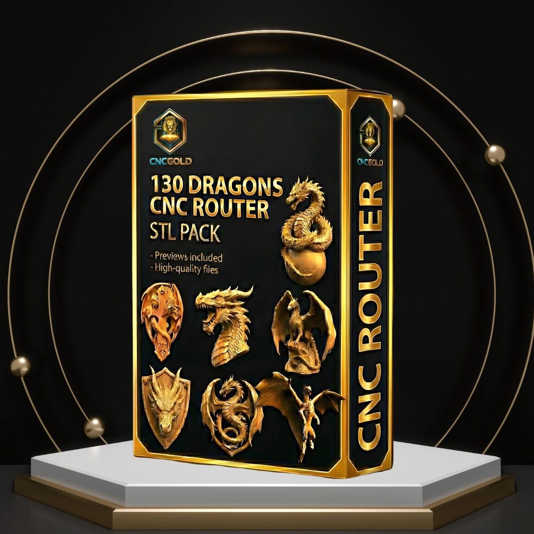 Ultimate Dragons 130 Models STL Bundle – CNC Router, Laser and 3D ...