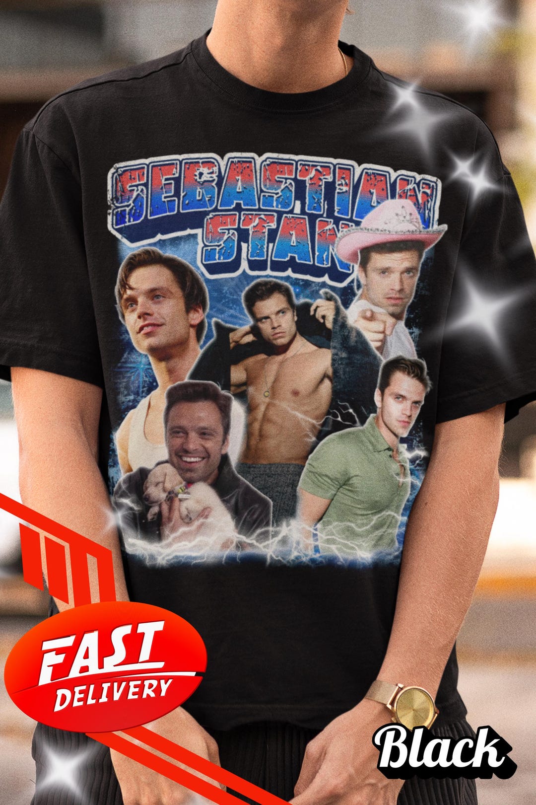 Sebastian Stan Shirt Retro 90s, Bucky Barnes Winter Soldier Shirt ...